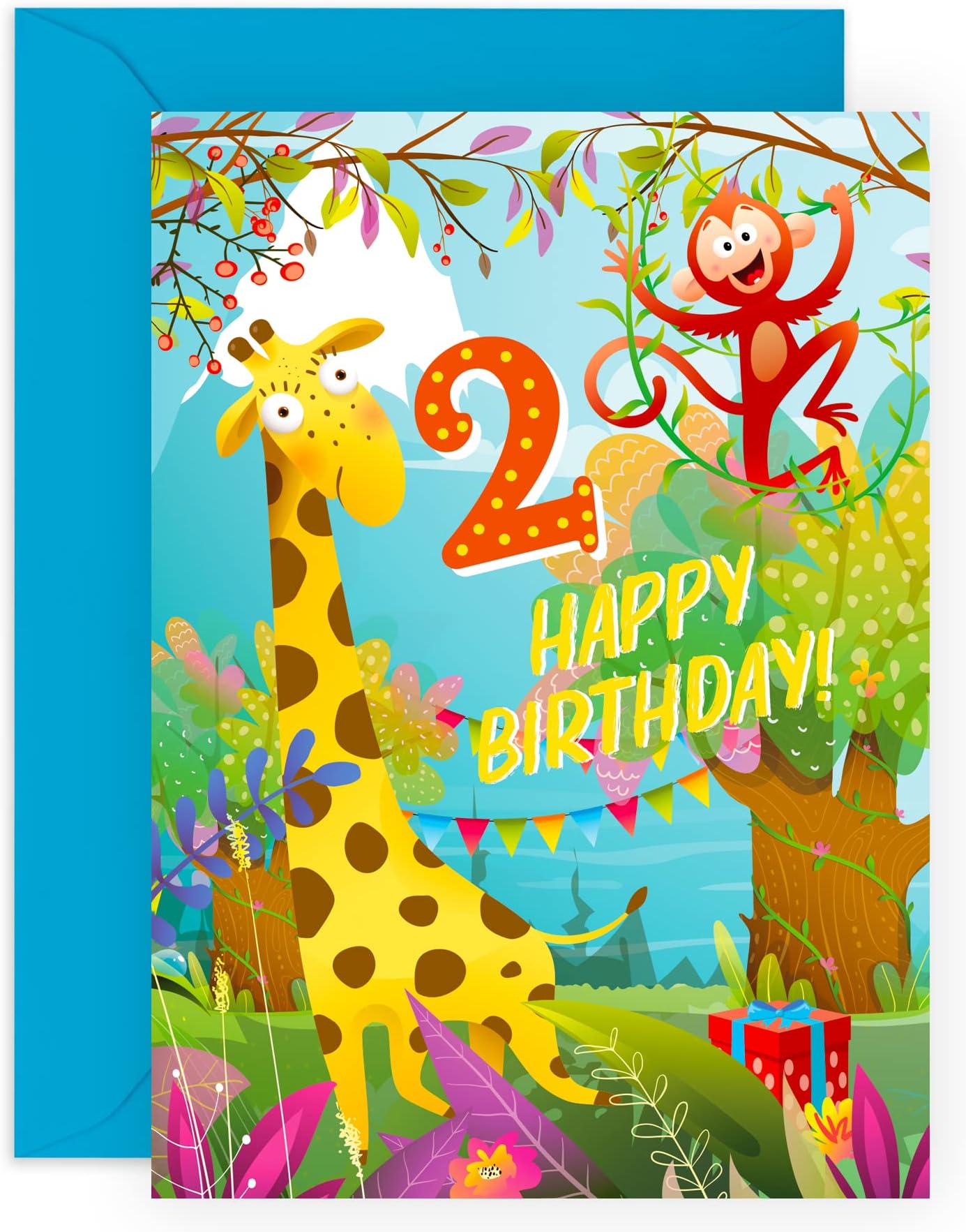 Twizler 2nd Birthday Card For Boy with Pirate and Parrot - Two Year Old ...