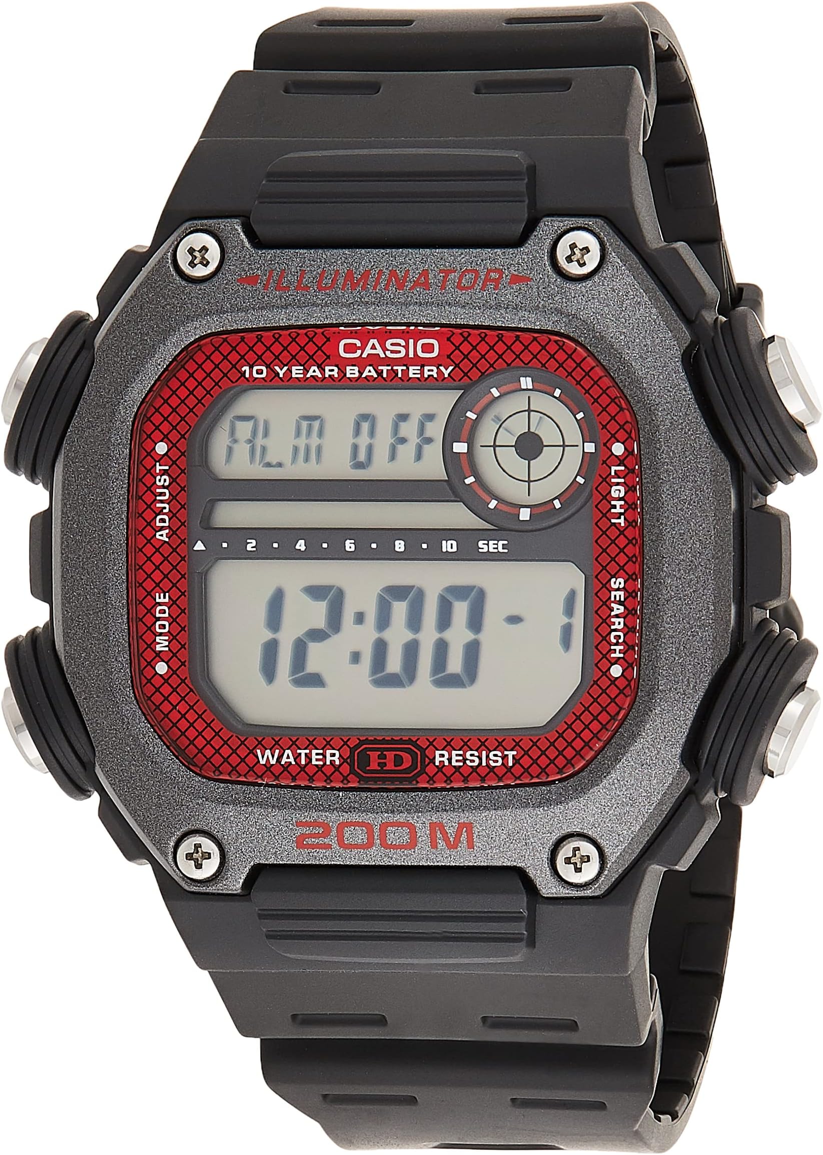Casio Youth Series Digital Black Dial Men's Watch - AE-1200WHD-1AVDF ...