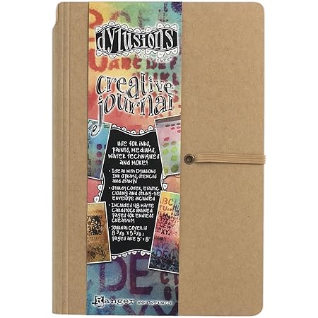 Ranger Dylusions Creative Journal Square, Black : Amazon.co.uk: Home ...