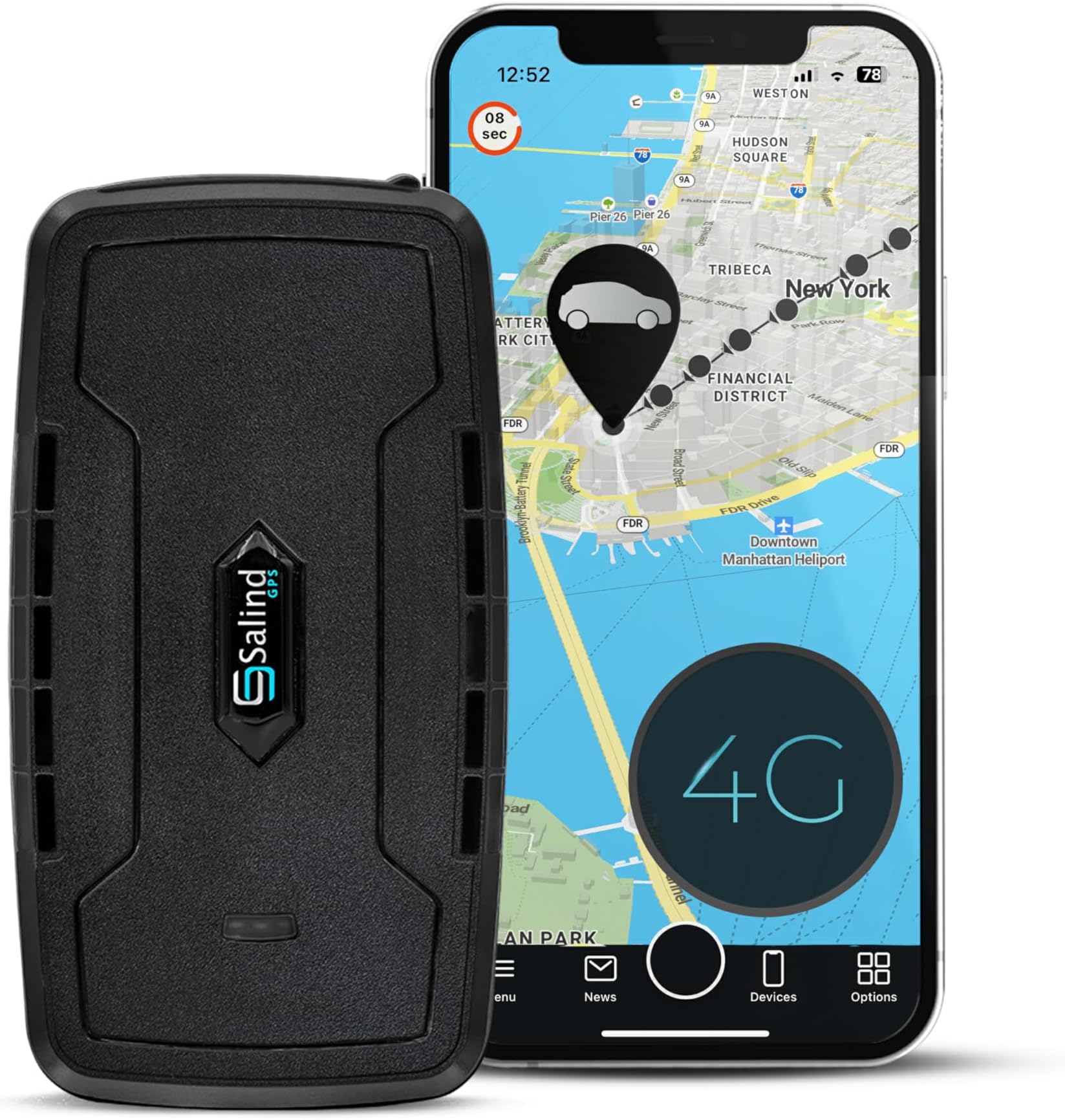 PAJ GPS Tracker Power Finder - Car GPS Tracker up to 90 Days Battery ...