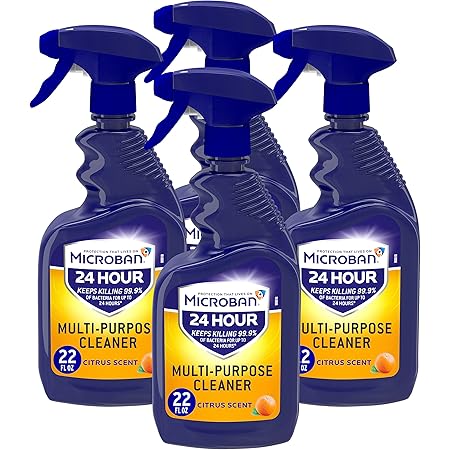 Amazon.com: Microban Disinfectant Spray, 24 Hour Sanitizing and ...