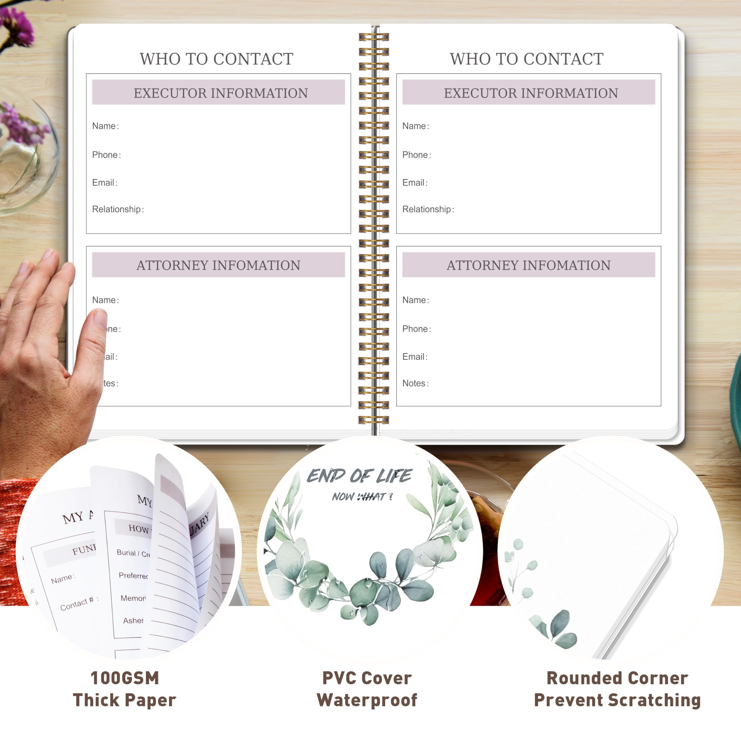 Snapklik.com : End Of Life Planner - Final Arrangements When I Die Book ...