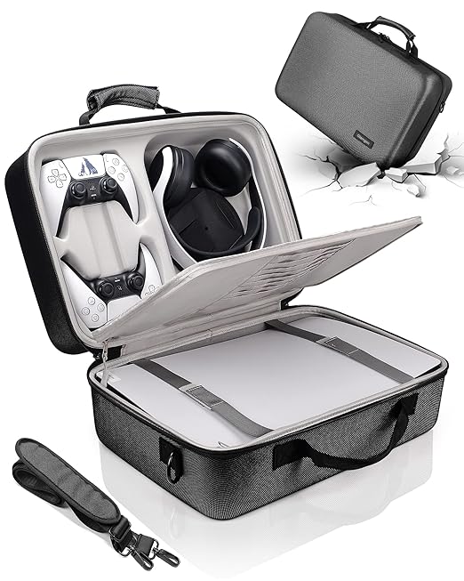 Amazon.com: Glamgen Ps5 Portable Case Carrying Cases for Travel, Use ...