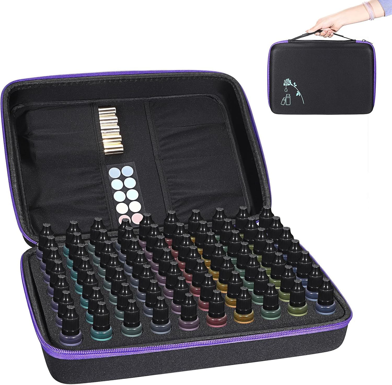 Amazon.com: ELLDOO Alcohol Ink Storage Carry Case, Fits up to 70 ...