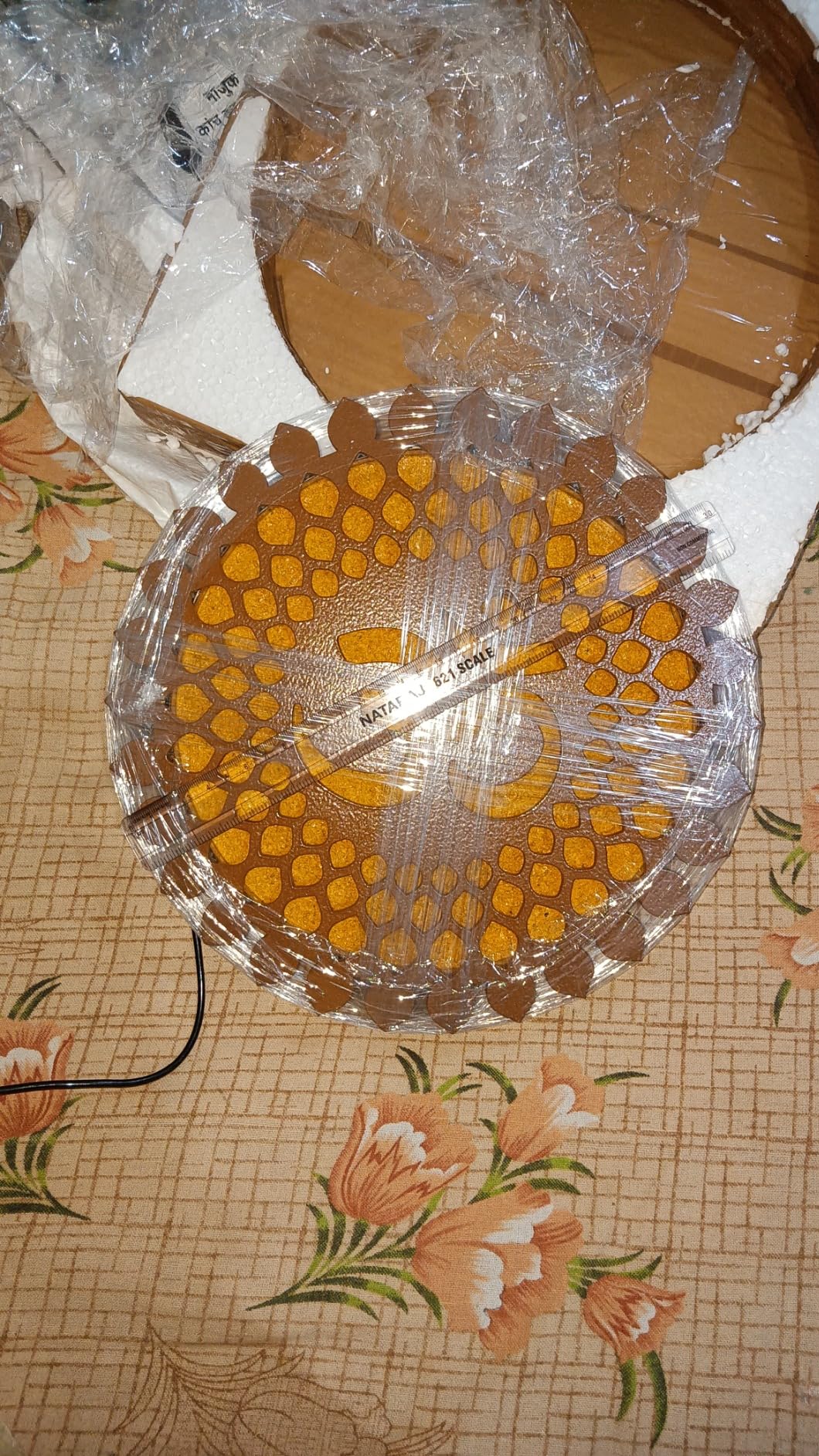 OM Mandala Wall Lit LED Light Wall Decor A well-designed 12X12 inch ...