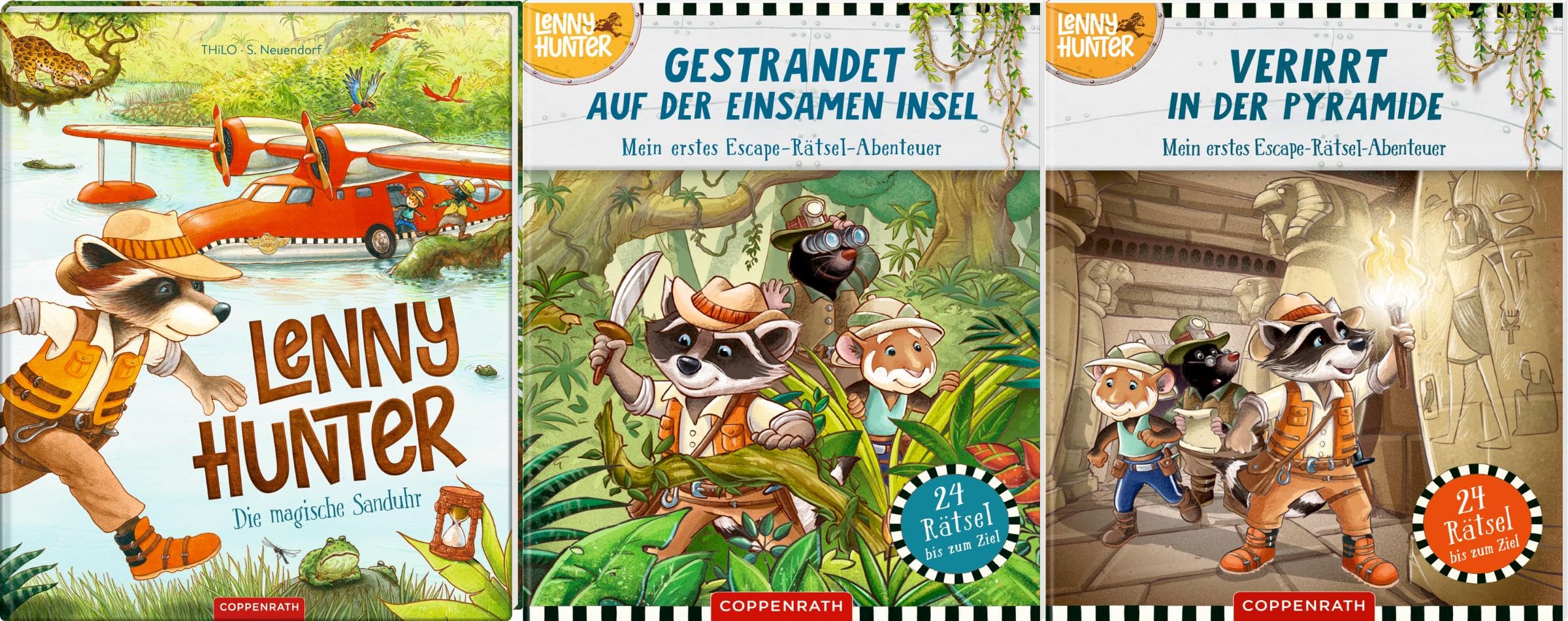 Lenny Hunter: 1 Geschichtenbuch und 2 Escapse-Rätsel-Abenteuer im Set ...