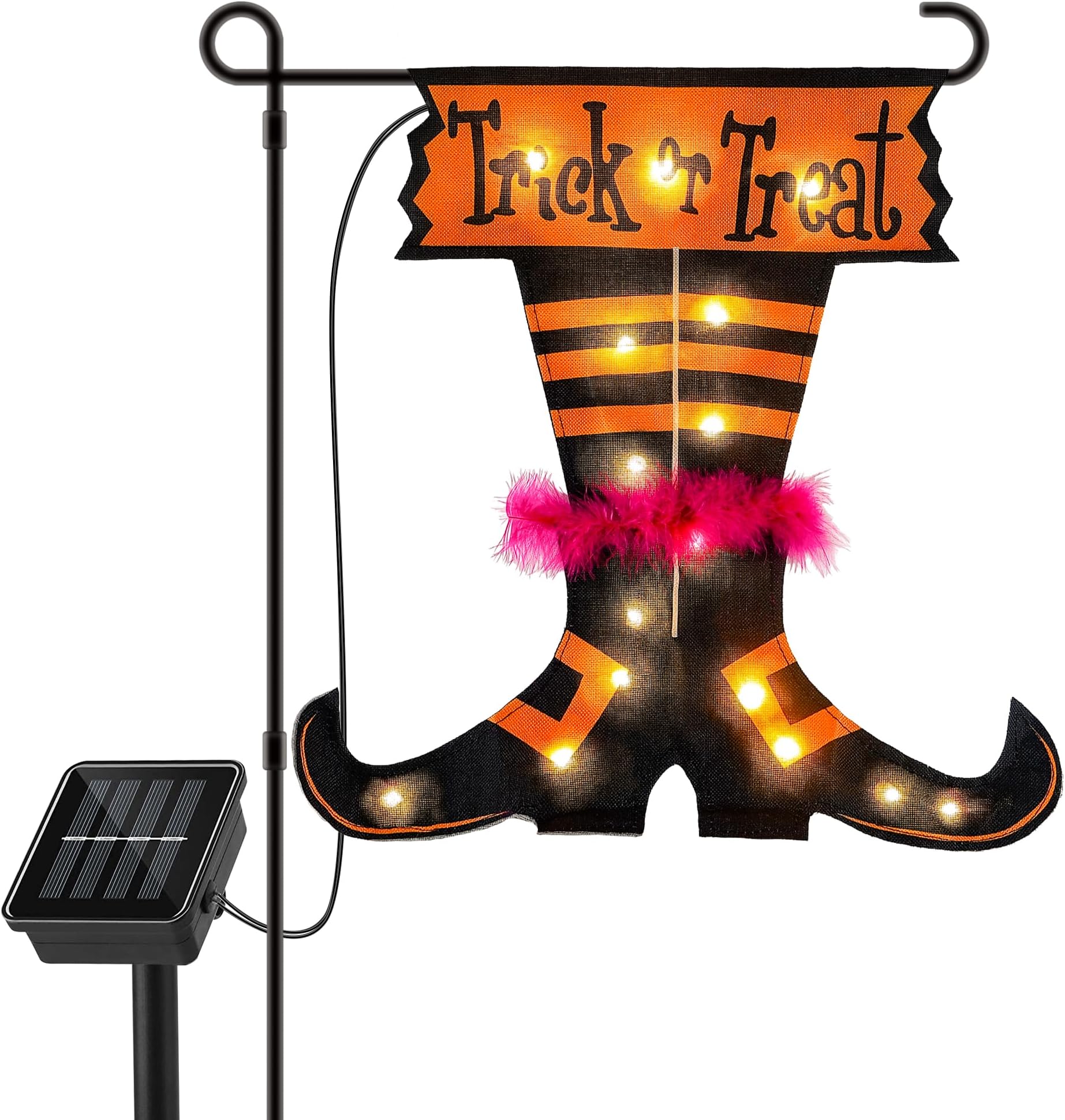 Amazon.com: 4 Pcs Solar Halloween Metal Stakes Garden Decorations LED ...