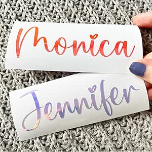 Personalized Name Decal Sticker - Vinyl Lettering - Custom Stickers ...