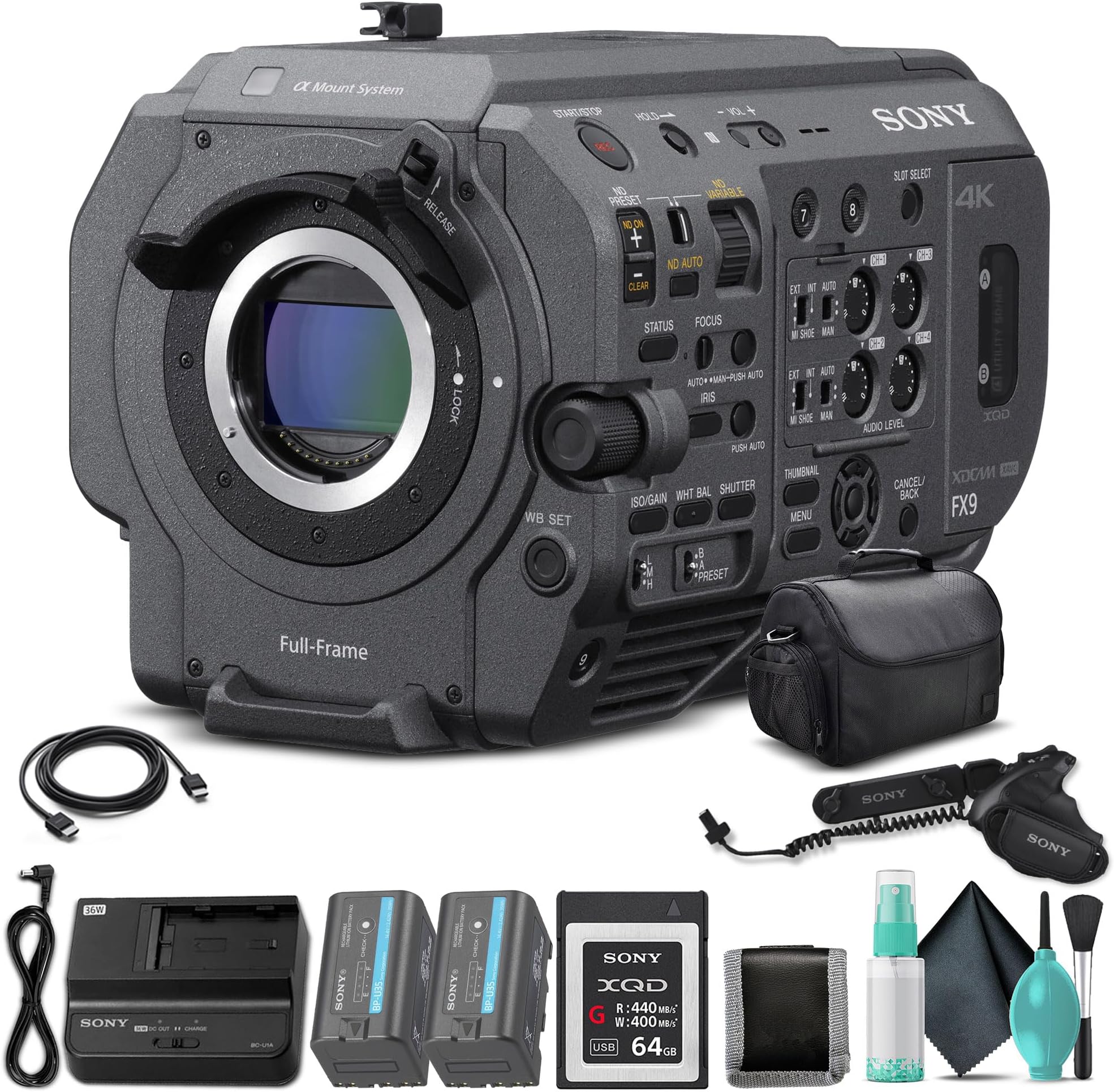 Amazon.com : Sony PXW-FX9 XDCAM 6K Full-Frame Camera System Body Only ...