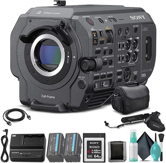 Amazon.com : Sony PXW-FX9 XDCAM 6K Full-Frame Camera System (PXW-FX9V ...