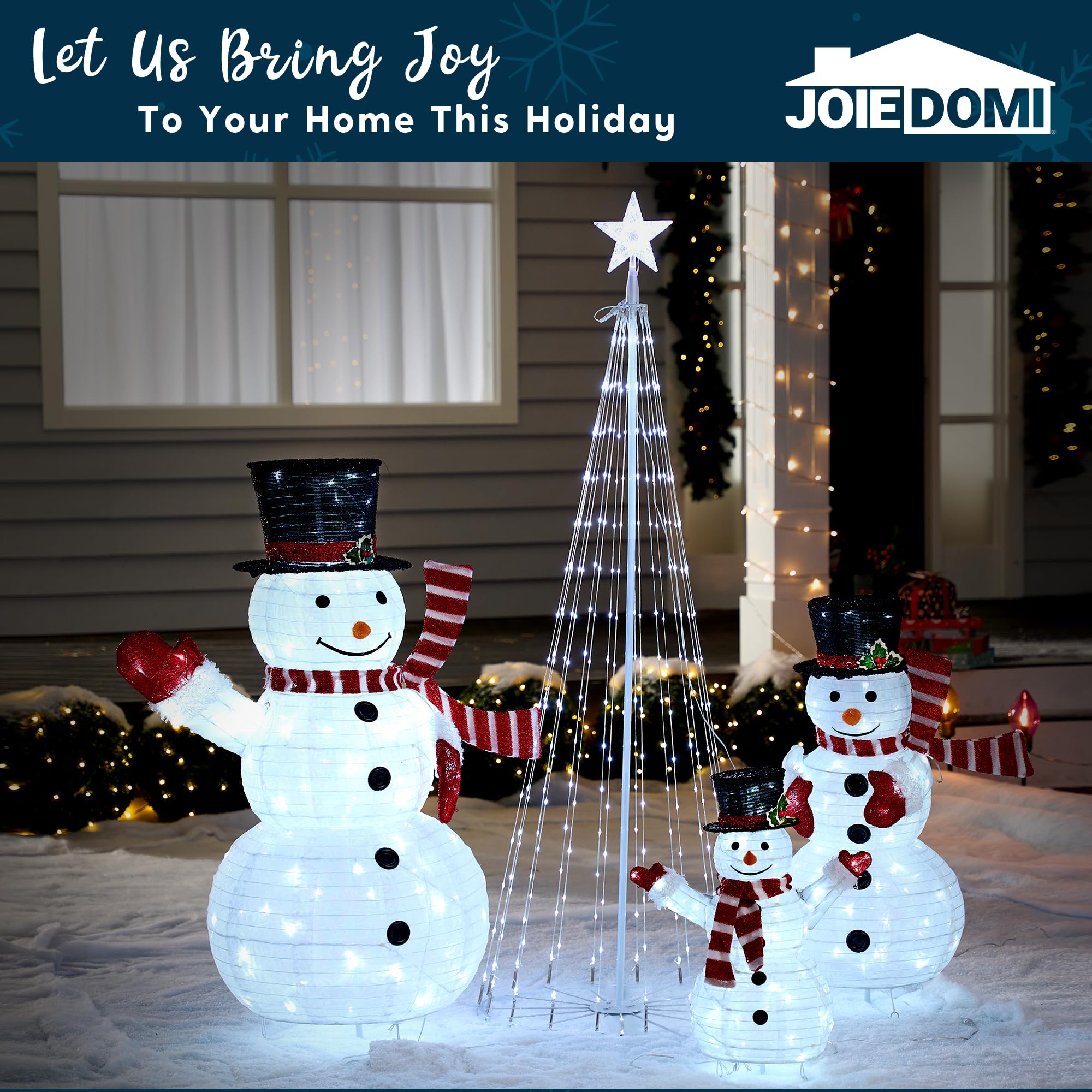 Xmas Pathway Lights Outdoor Joyfy 4 FT Gift Boxes Yard Light Christmas ...