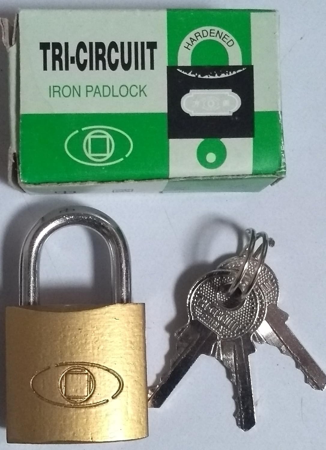 Tri-Circuit Polished Brass Padlock 25mm (Pack of 4) : Amazon.in: Home ...