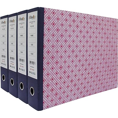 BindEx Leaver Arch Binder Box File (Pink) Pack of 4 Best for A3 Size ...