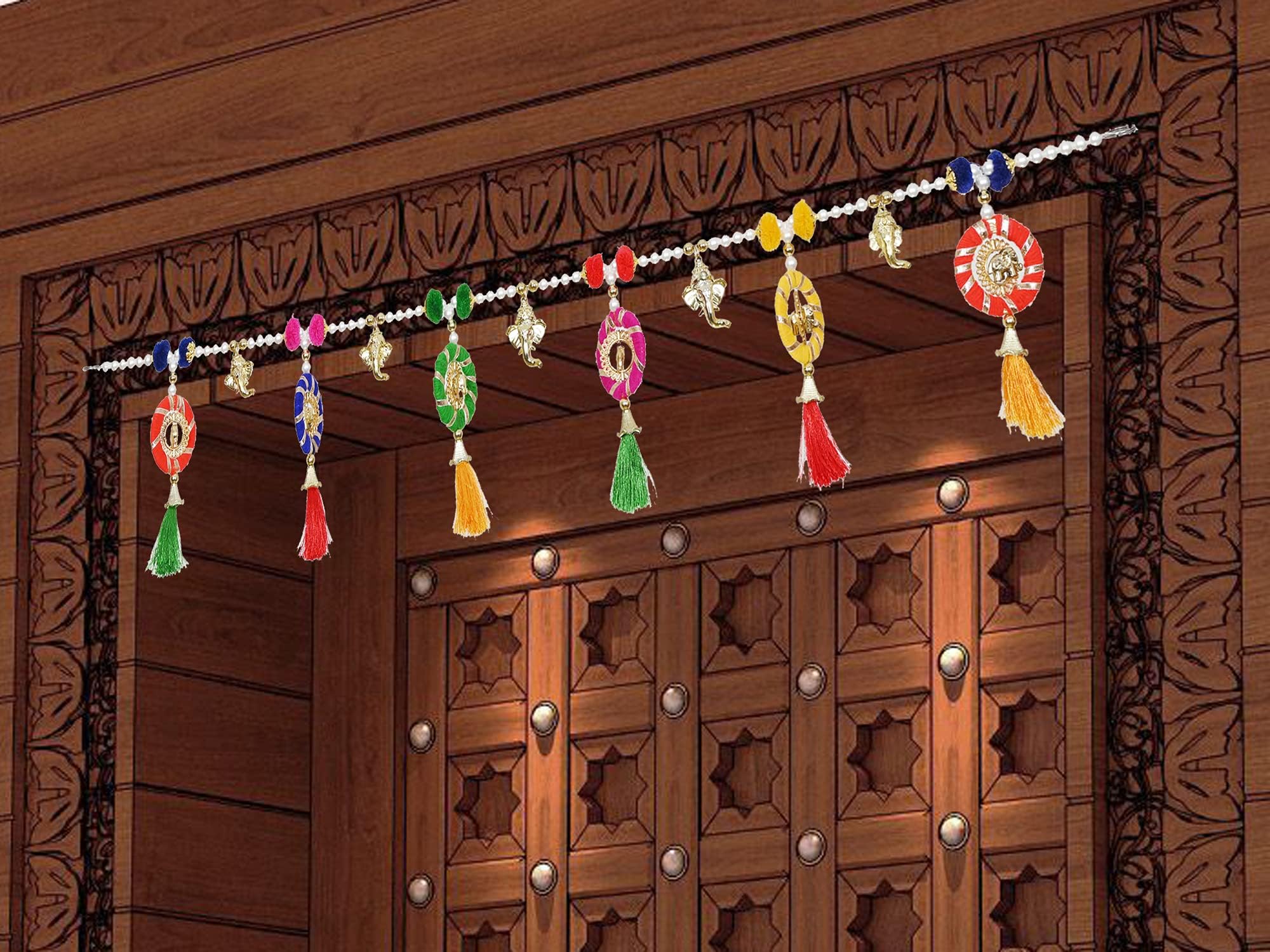 UPAVAN VATIKA Handmade Traditional Door Hanging/Bandarwal/Toran for ...