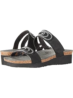 Naot footwear gale black lace nubuck black gloss leather + FREE ...