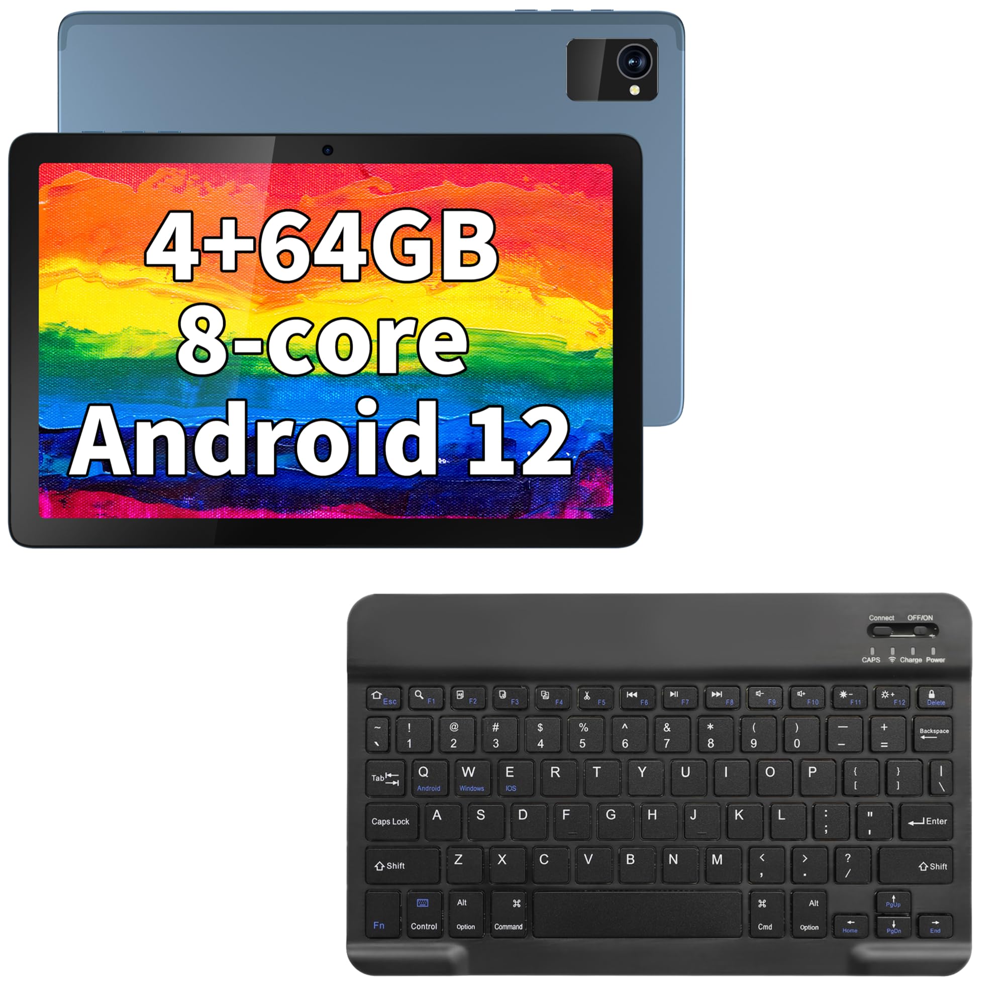 Amazon.com: Tablet Android de 10 pulgadas con teclado, tableta Android ...
