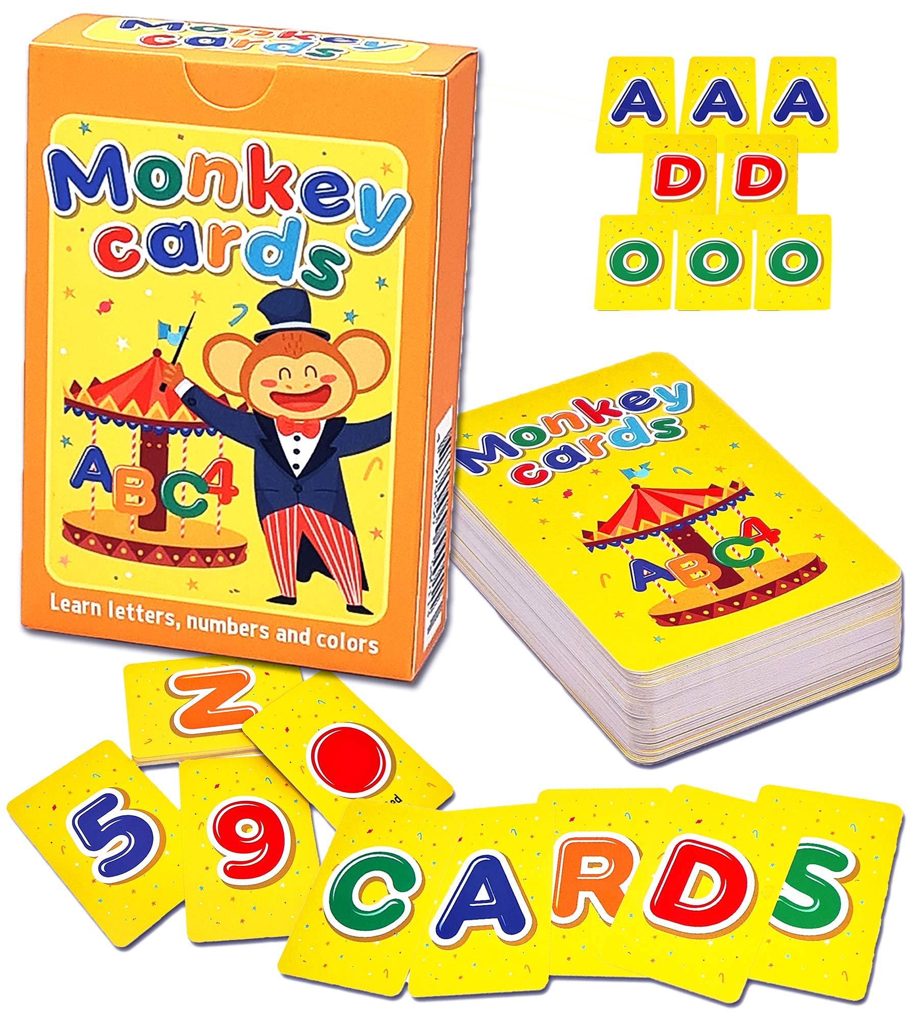 Monkey Flash Cards For Toddlers Learn Word Building Plenty Letters ...
