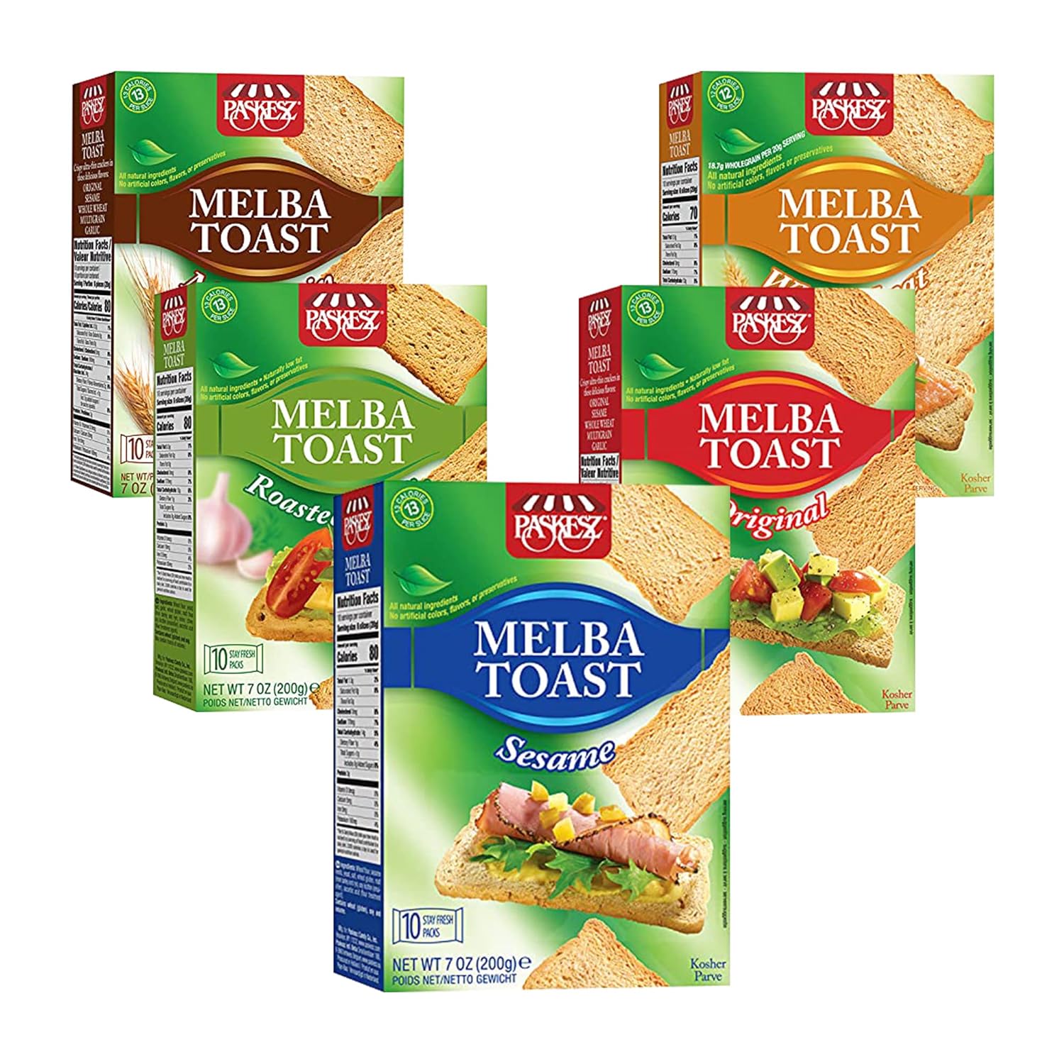 Amazon.com: Only Kosher Candy Melba Toast Flatbread Crackers Kosher ...