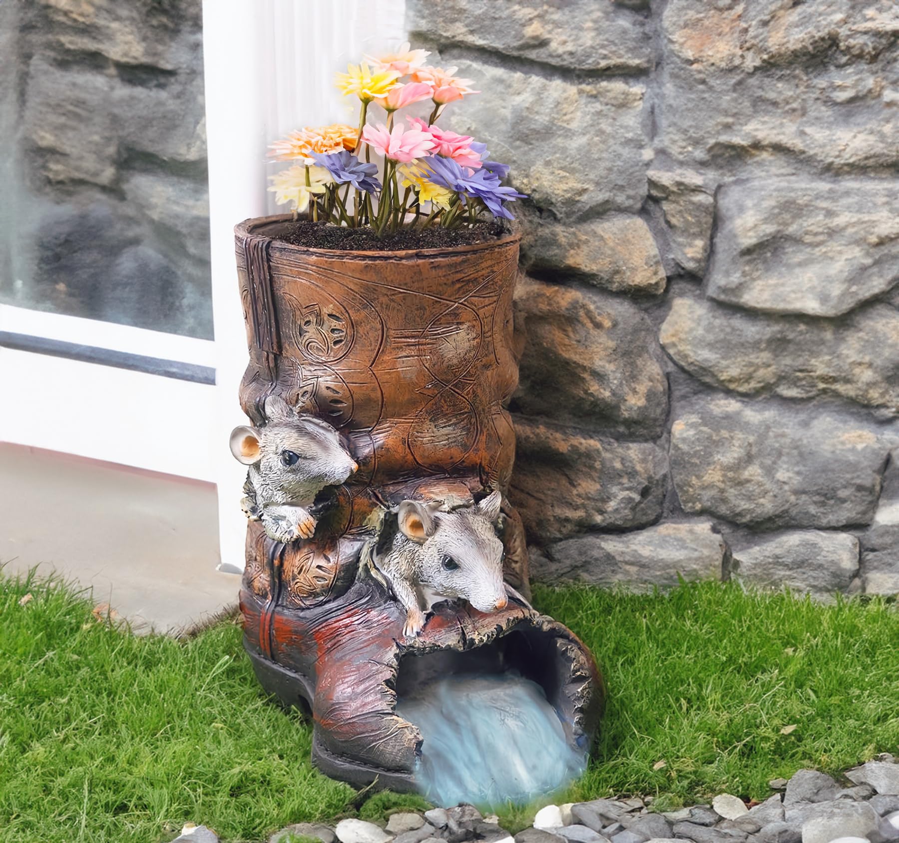 Snapklik.com : Garden Rain Downspout Diverter, Splash Block & Gutter ...