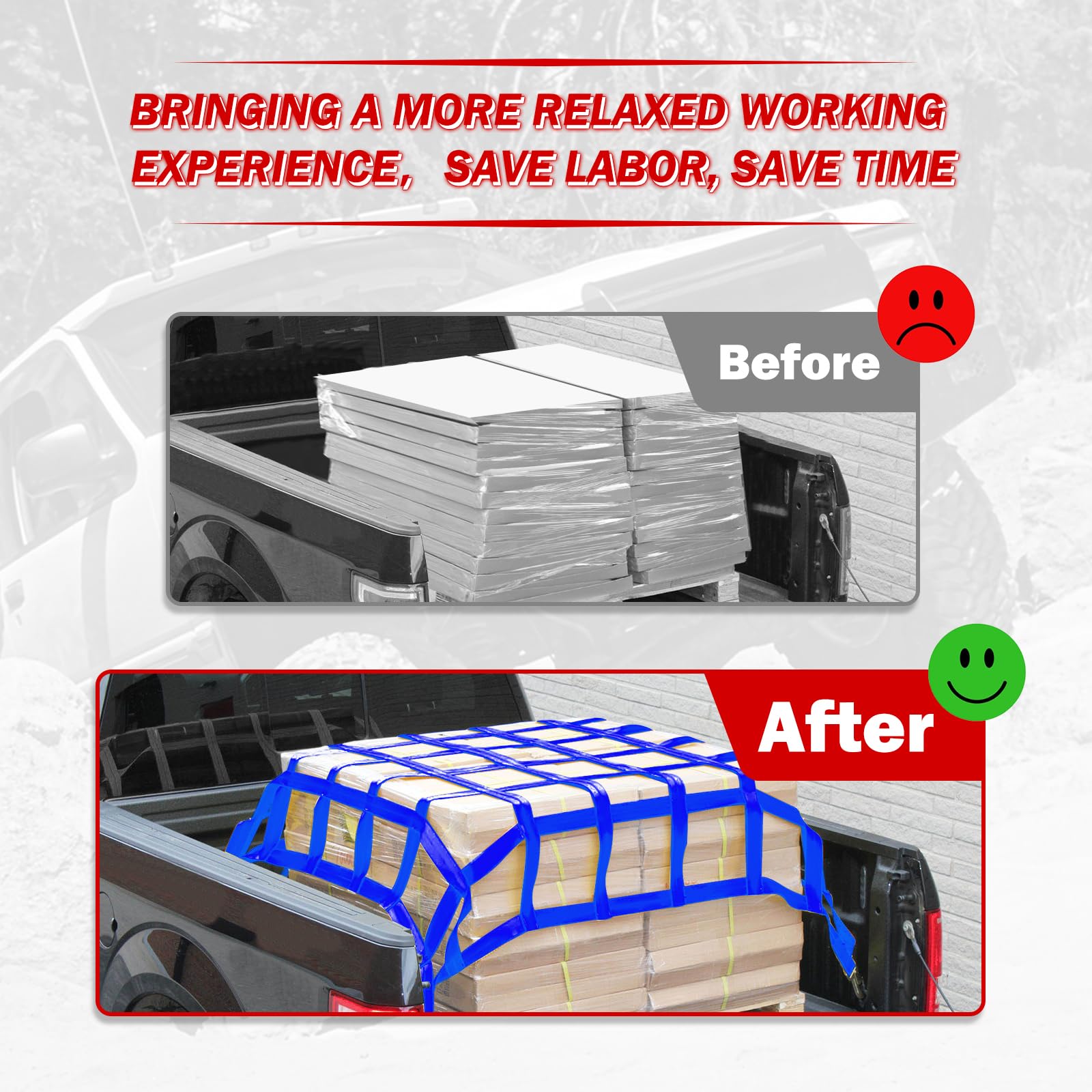 Snapklik.com : FITHOIST Cargo Lifting Net 770LBS, 3.28x3.28 Safety ...
