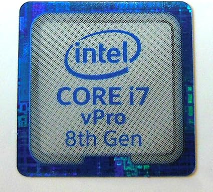Amazon.com: VATH Sticker Compatible with Core i7 vPro 8th Gen 18 x 18mm ...