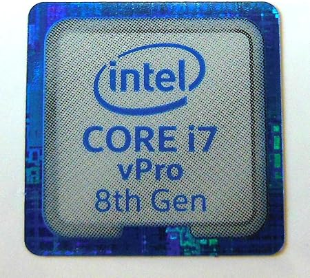 Amazon.com: VATH Sticker Compatible with Core i7 vPro 8th Gen 18 x 18mm ...