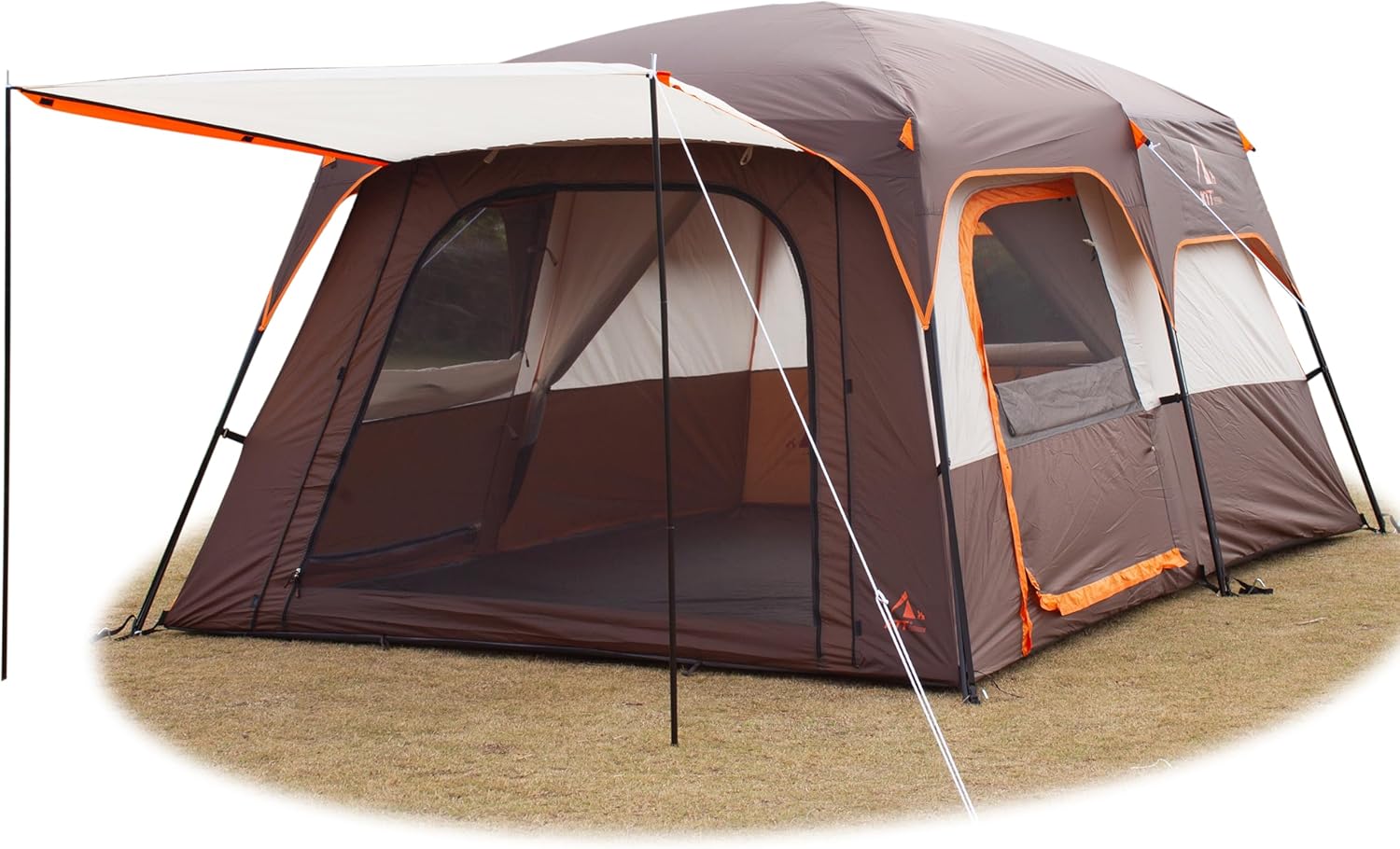 Amazon.com : KTT Extra Large Tent 10 Person(C),Family Cabin Tents,2 ...