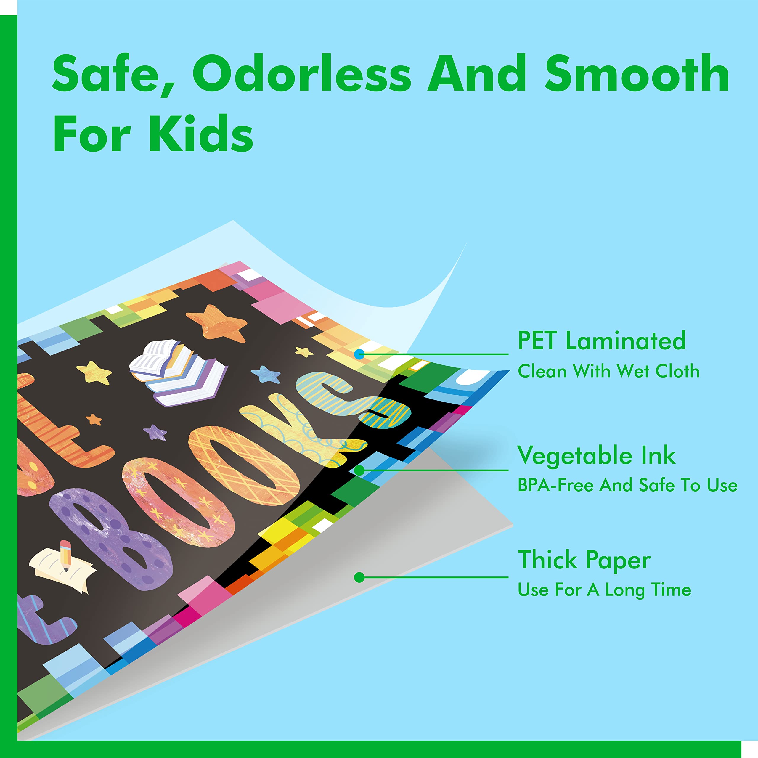 Snapklik.com : Classroom Banner Poster, 2 PCS Inspirational Bulletin ...