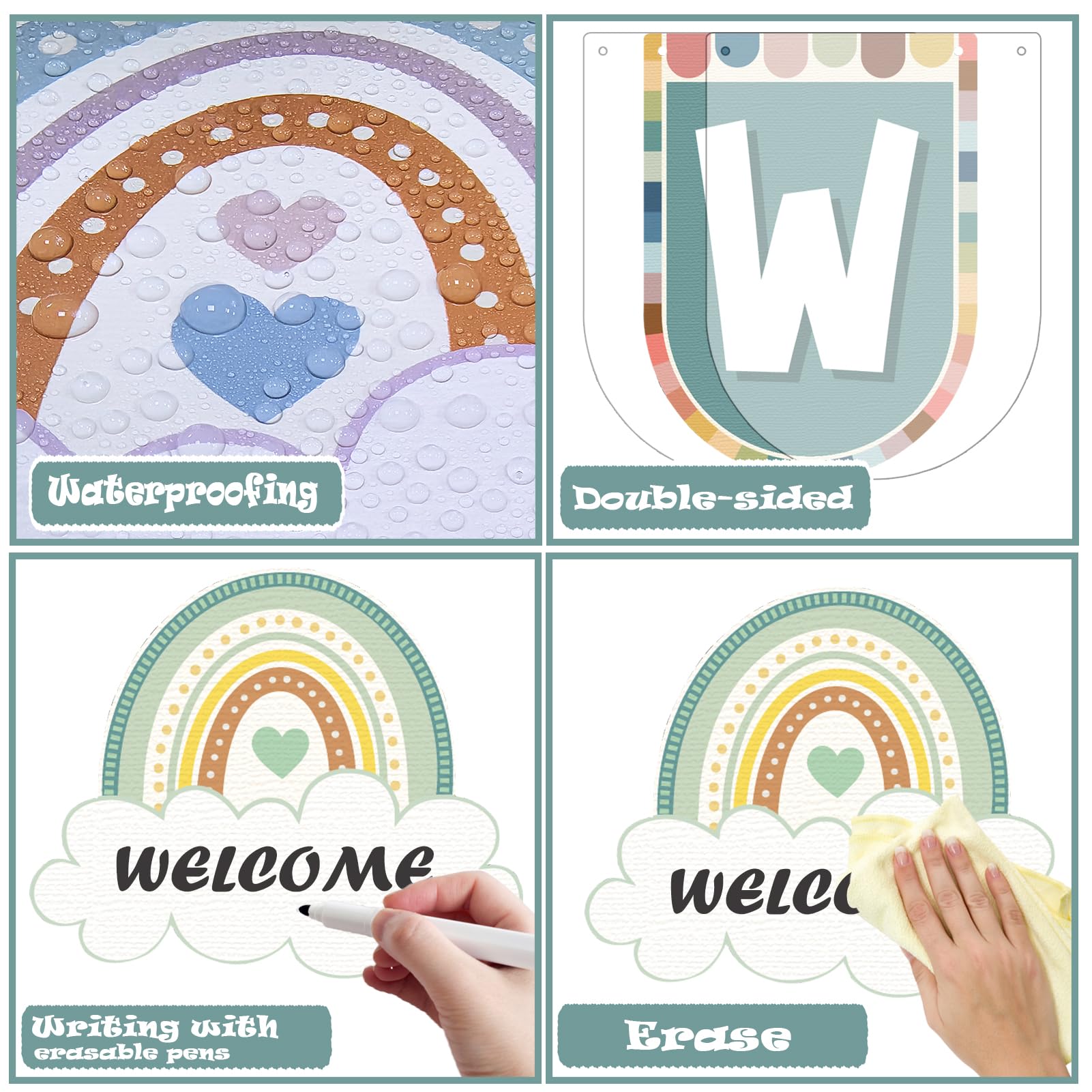 Snapklik.com : 35 Pieces Welcome Bulletin Board - Bohemian Classroom ...