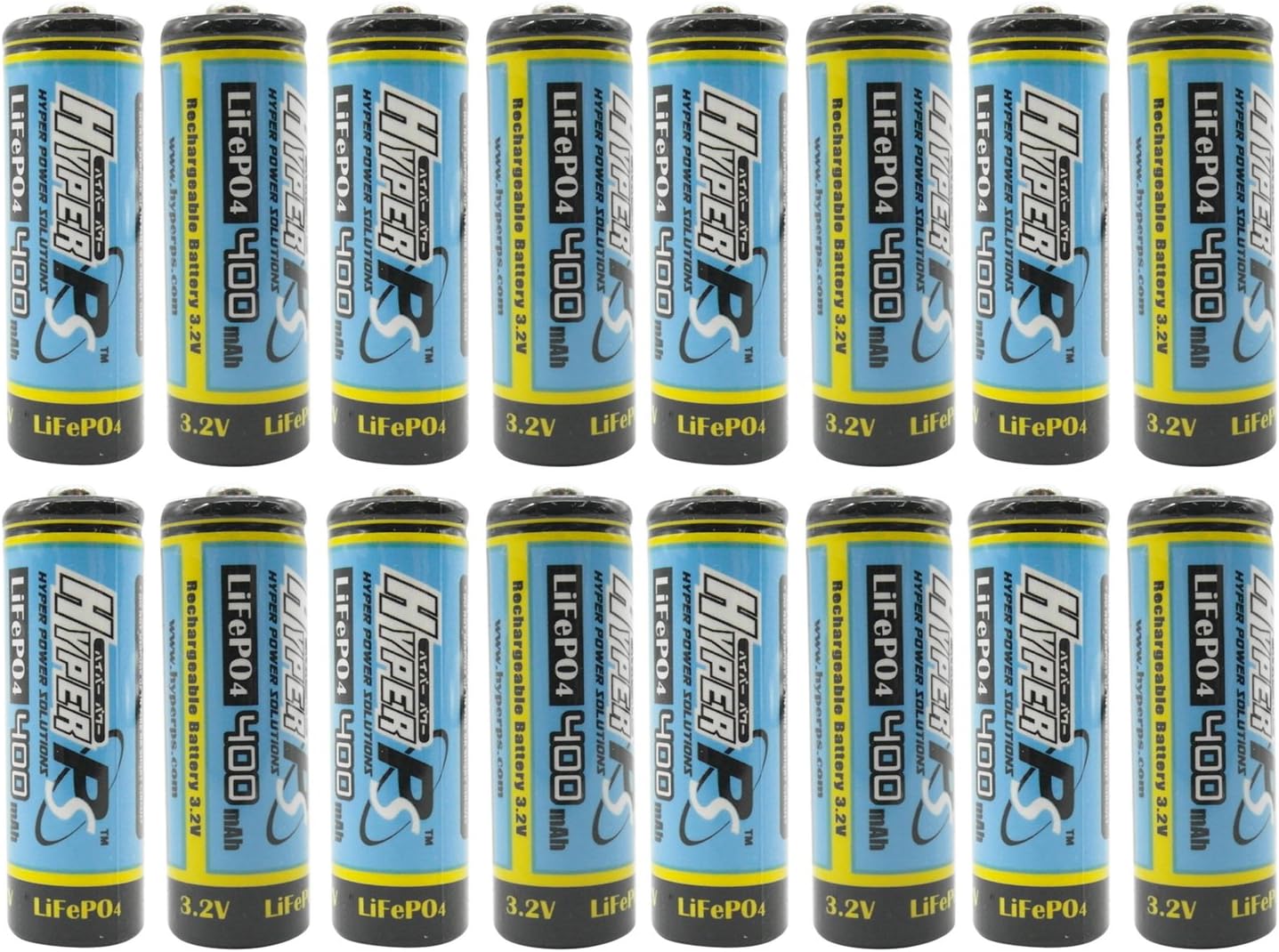 Amazon.com: (16-Pack) HyperPS 3.2V LiFePo4 14430 (14 x 43mm) 400mAh ...