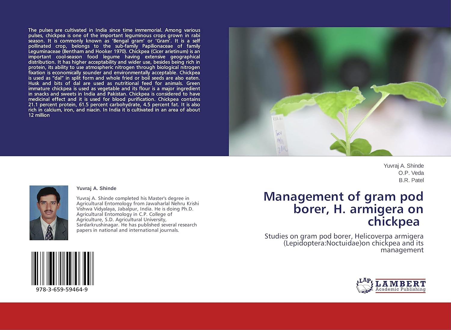 Management of gram pod borer, H. armigera on chickpea: Studies on gram ...