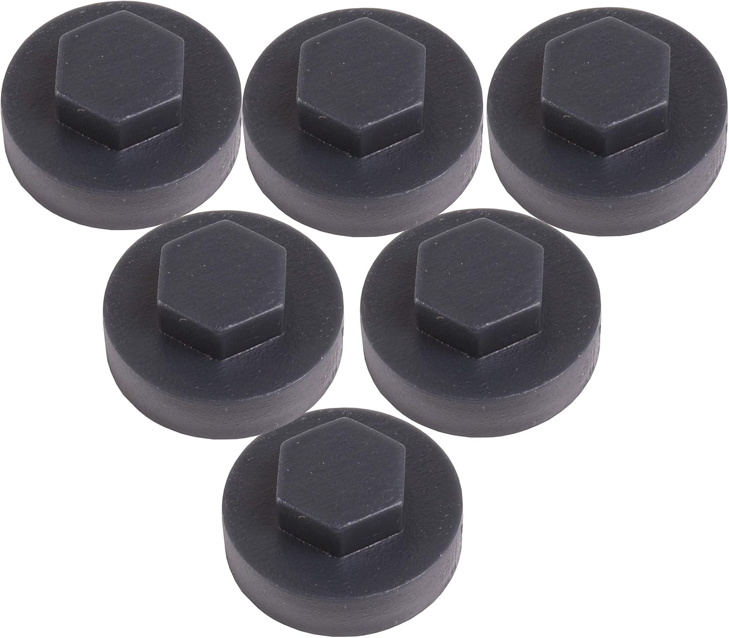 White Hinge 200x Raven Slate Blue Hex TEK Roofing Cover Caps for 19mm ...