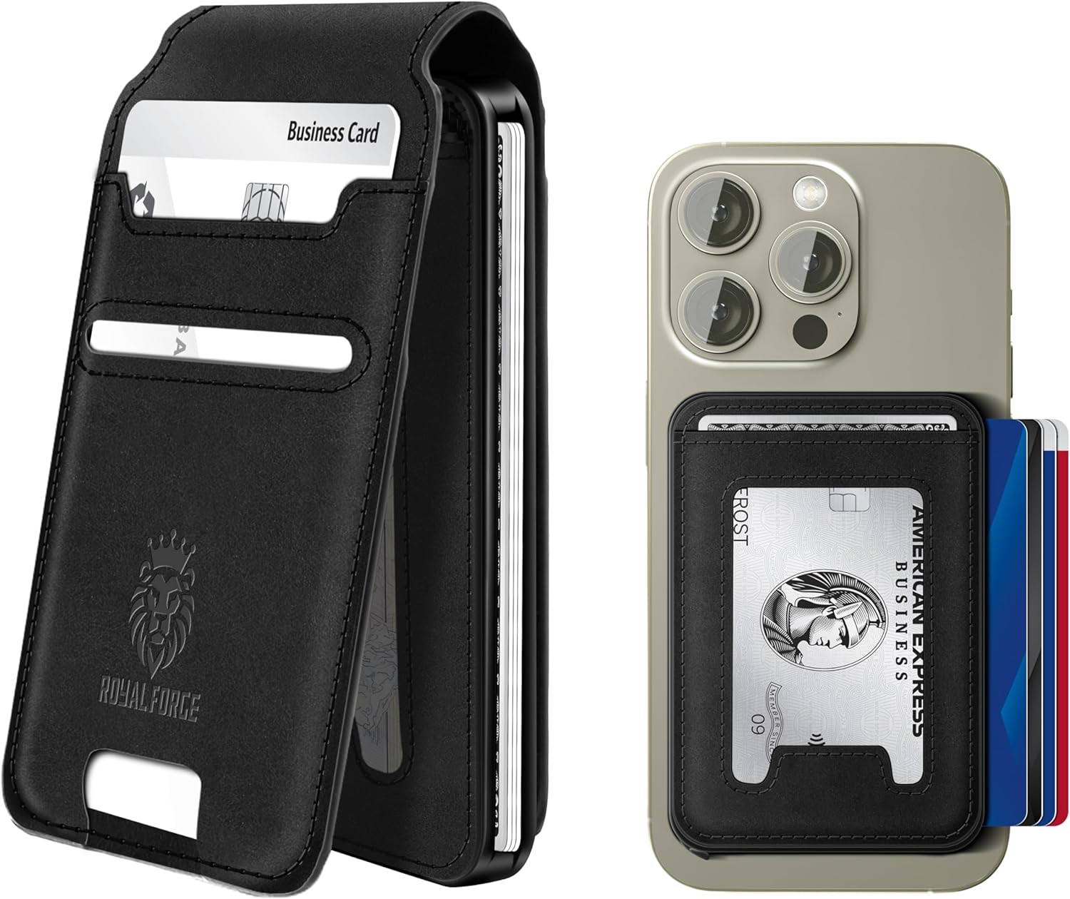 Amazon.com: ROYAL FORGE For MagSafe Minimalist Wallet for Men, Men's ...