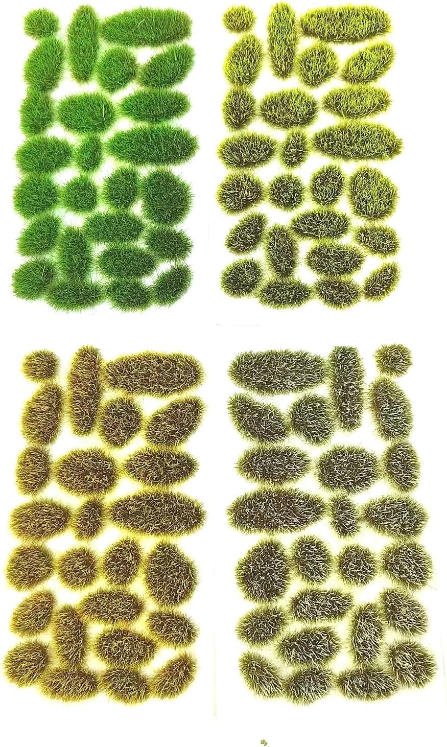 Amazon.com: Haivvood 100 PCS Irregular Grass Tuft Model Grass Tufts ...