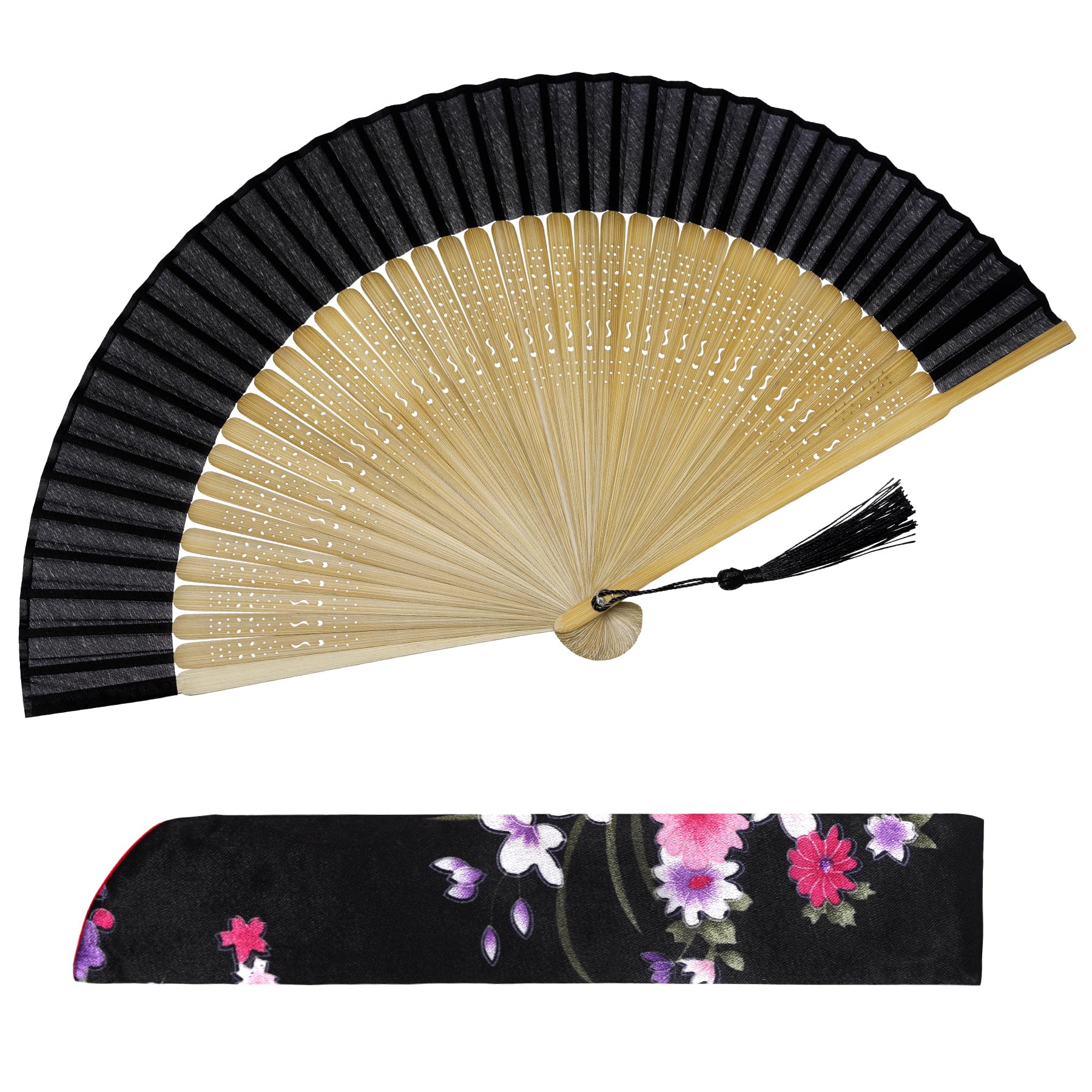Amazon.com: Small Folding Hand Fan, Chinese Japanese Vintage Foldable ...