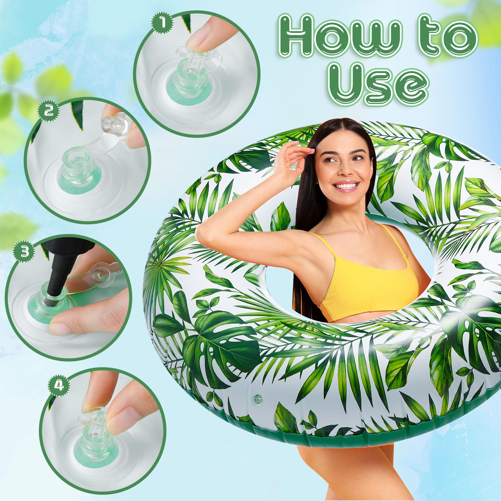 Snapklik.com : 1 Pcs Jumbo Swimming Ring Pool Float 47.24 Inch ...
