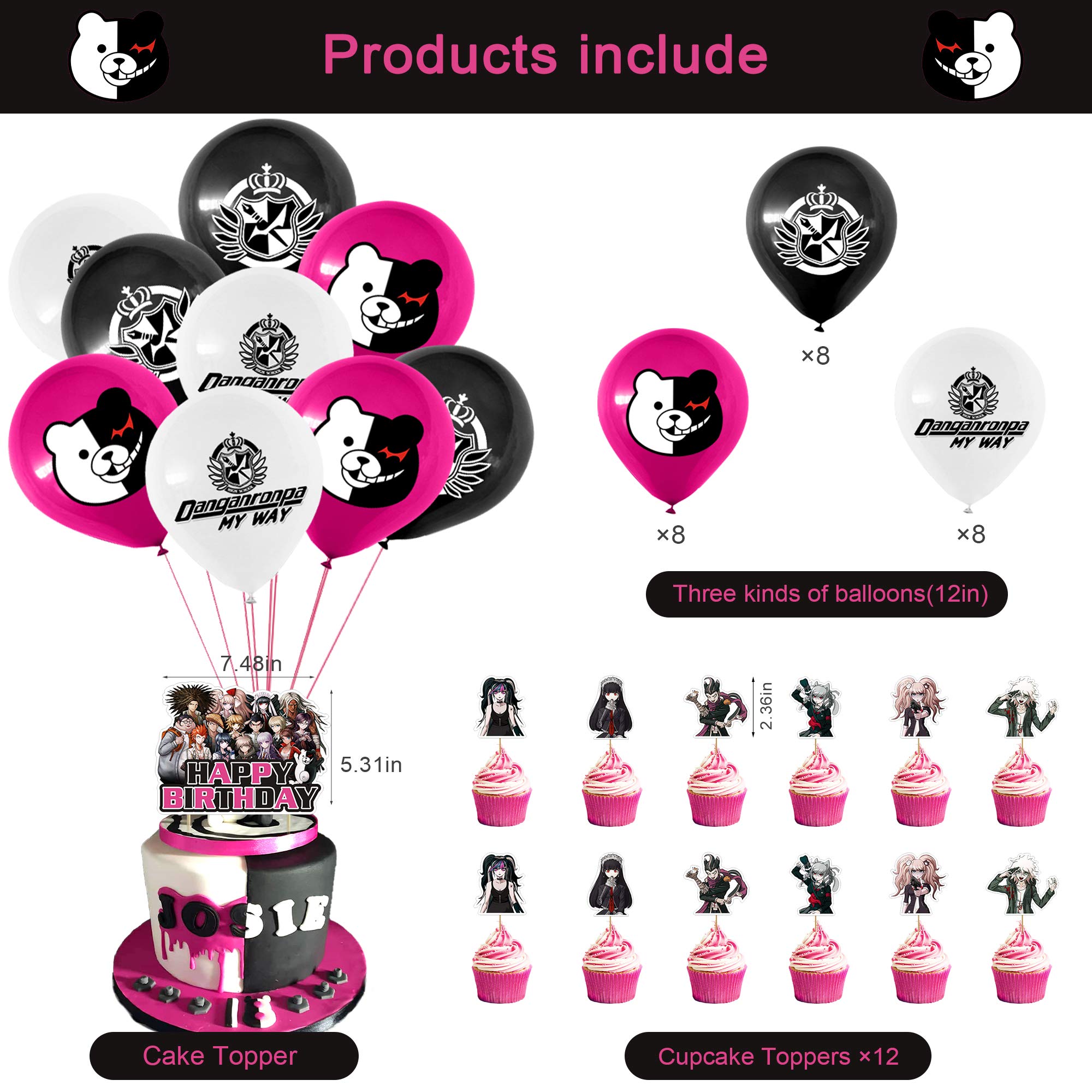 141 Pcs Anime Party Decorations Set, Anime Theme Birthday Supplies ...