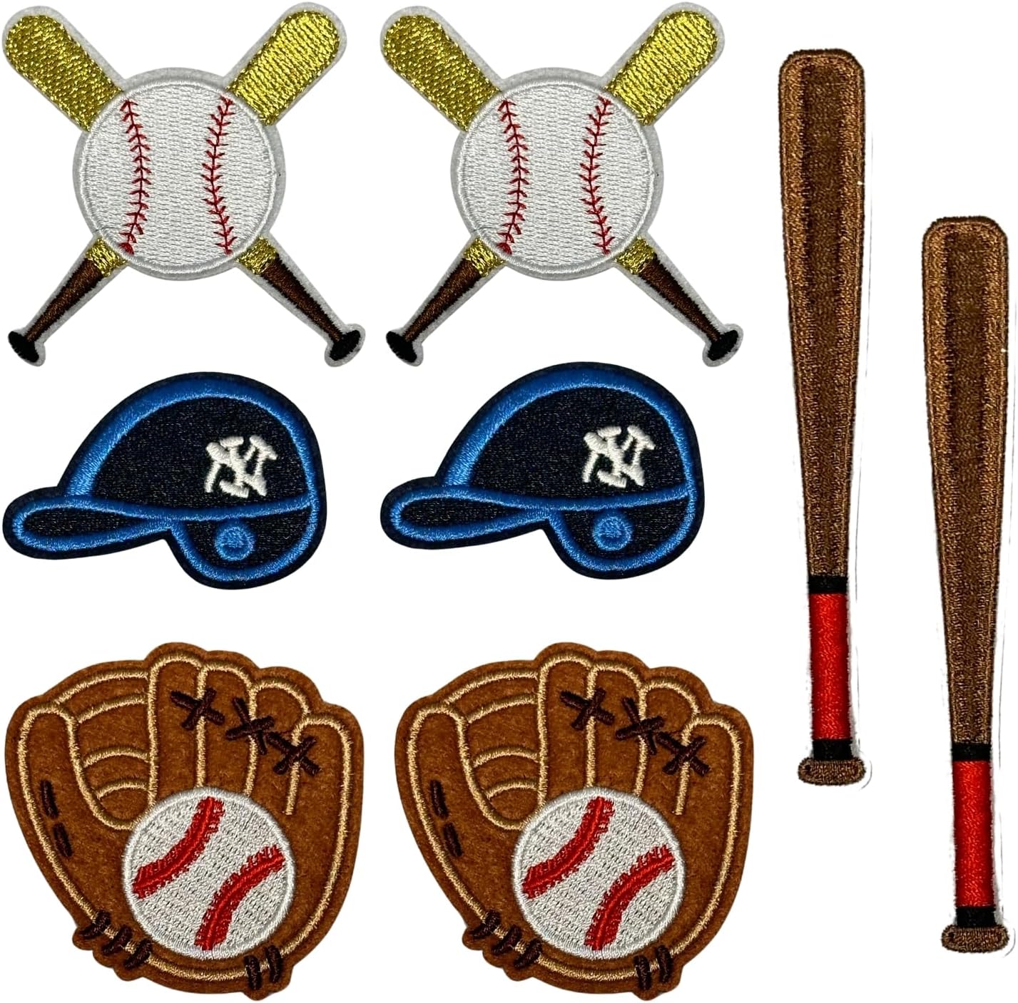 Amazon.com: XUNHUI Baseball Embroidered Patch for Clothing Iron on Sew ...
