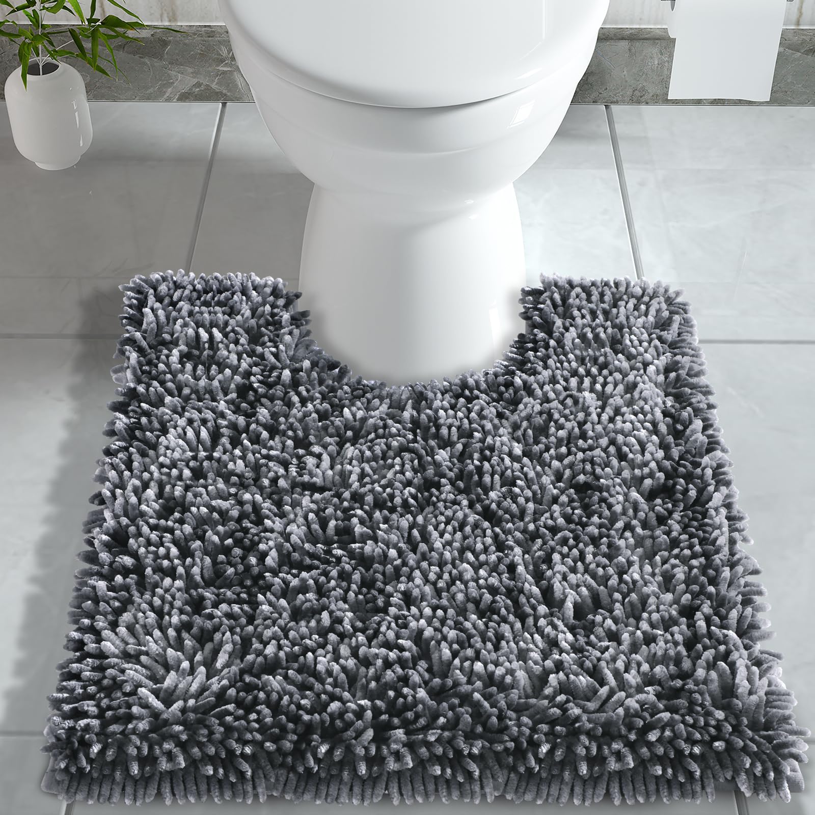 Amazon.com: Yimobra Toilet Rugs U Shaped Washable, Soft Comfortable ...