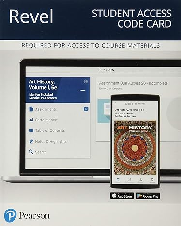 Art History, Volume 1 - Revel Access Code: Stokstad, Marilyn, Cothren, Michael: 9780134485324 ...