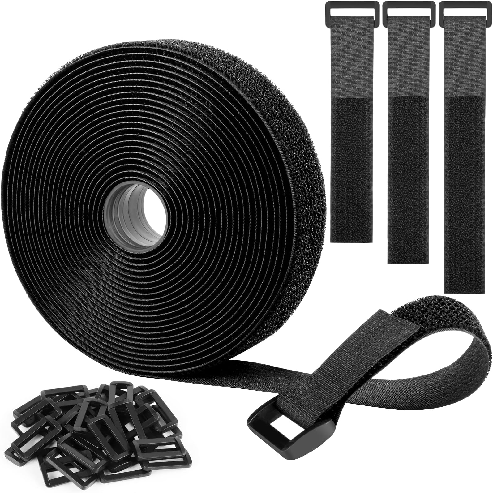 Velcro Easy Hang Strap 25MM X 61CM Black : Amazon.co.uk: DIY & Tools