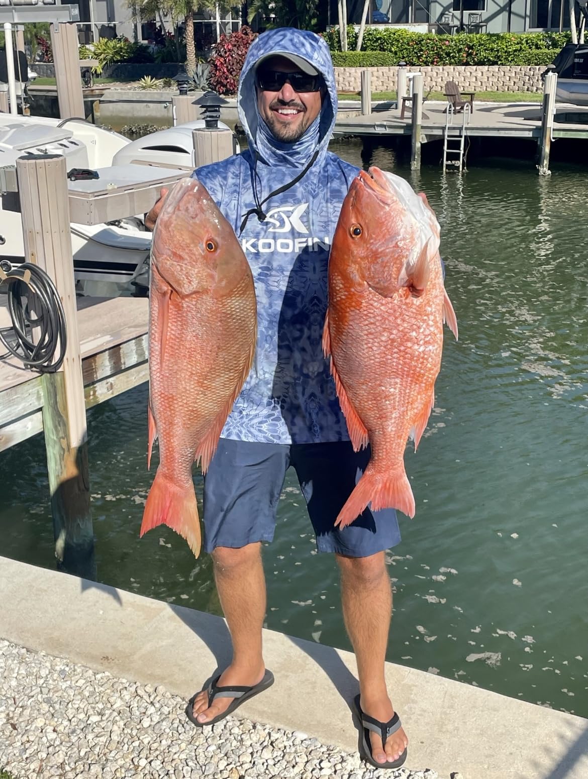 Amazon.com: KOOFIN GEAR Performance Fishing Hoodie with Face Mask ...