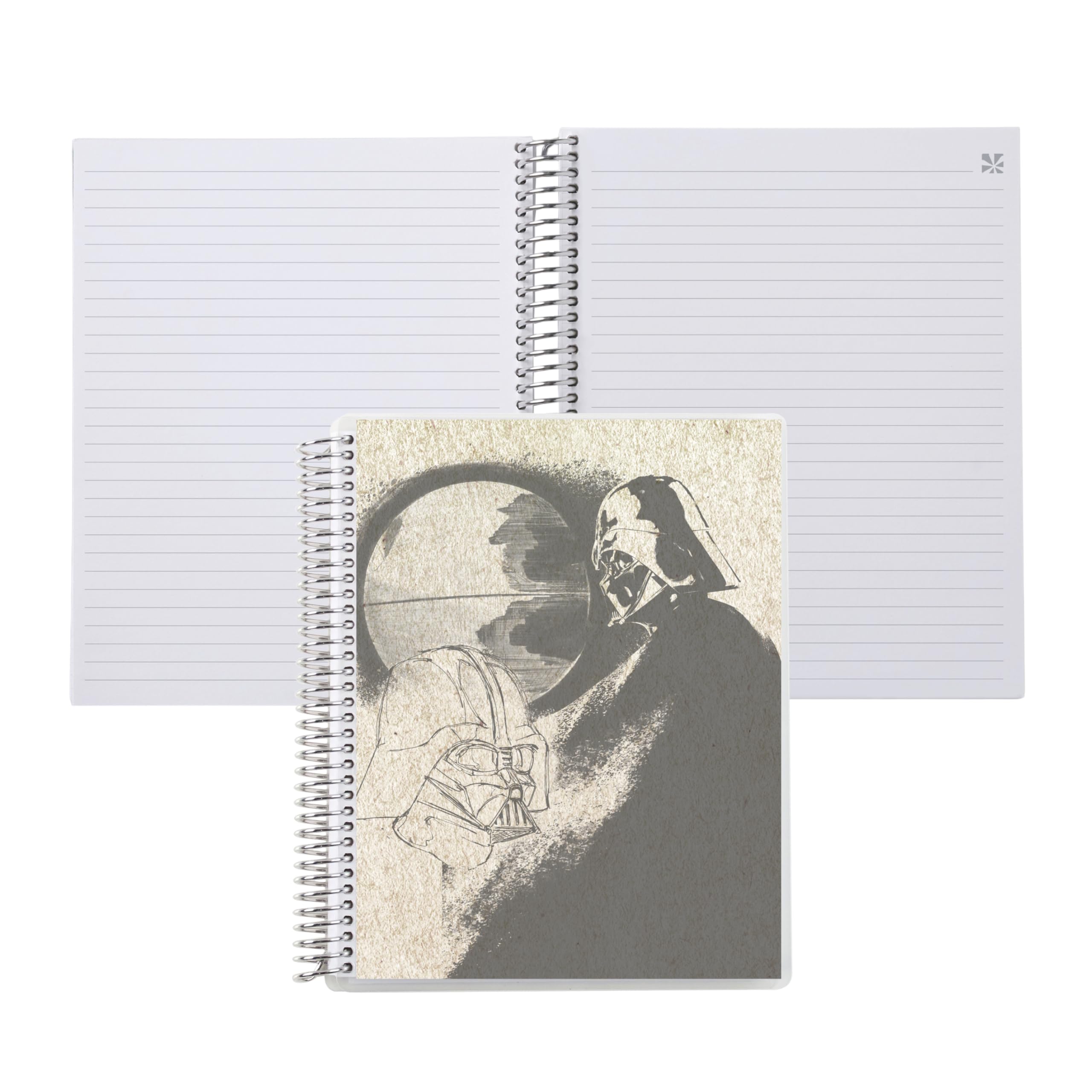 Amazon.com : Erin Condren 7x9 Star Wars Vader Sketch Spiral Notebook ...