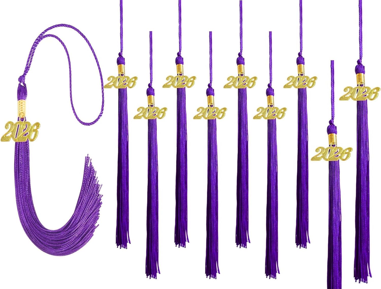 Amazon.com: GRADFTY Purple Graduation Tassels 2026 Bulk for Grad Cap ...