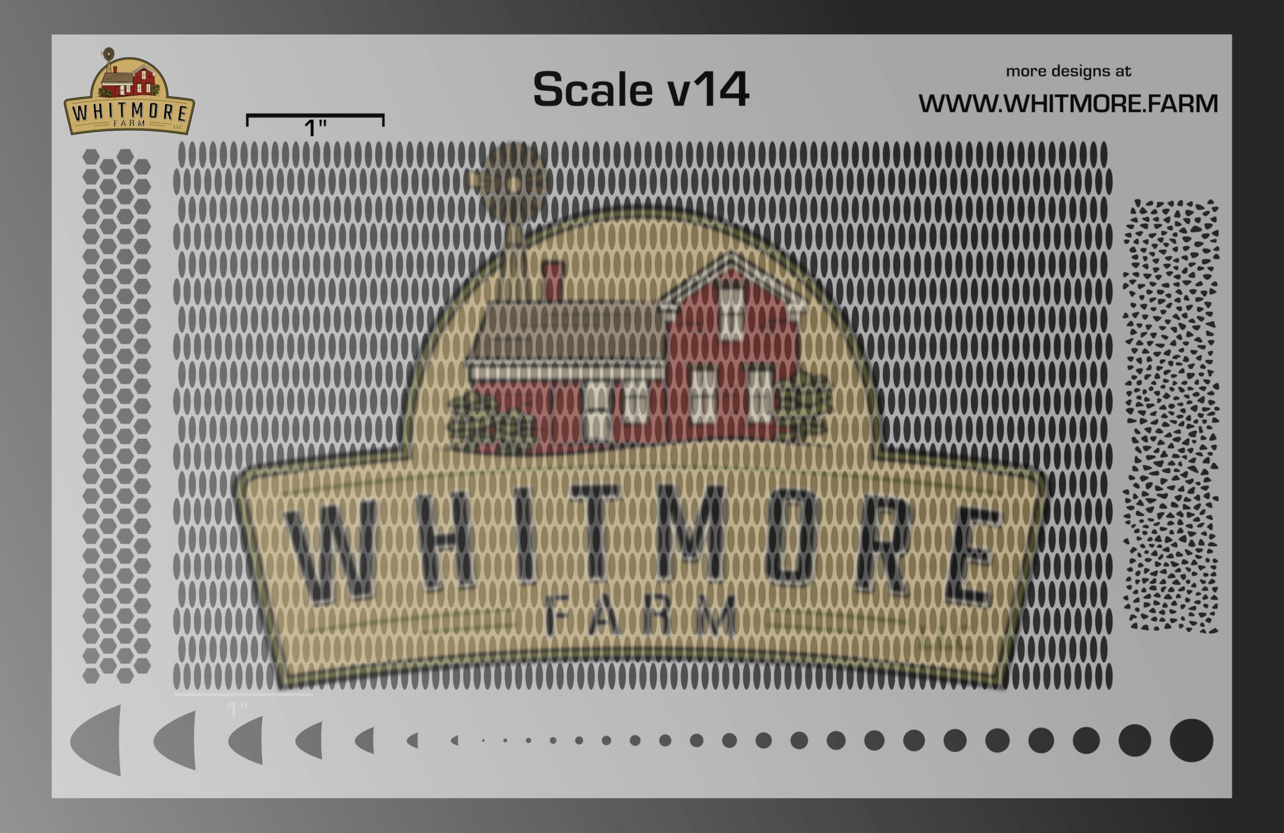 Amazon.com : Scale v14 Mesh Fishing Lure Airbrush Stencil - Mylar ...