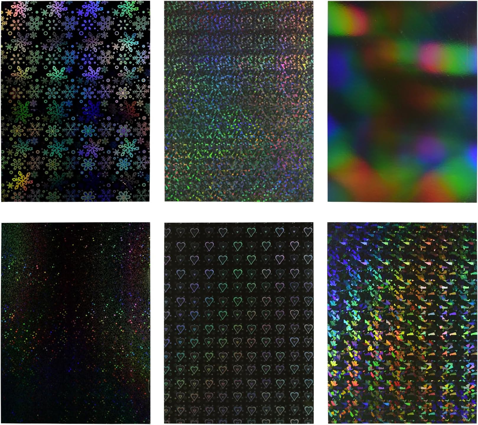 Amazon.com: 20 Sheets Holographic Sticker Paper A4 Size Vinyl ...
