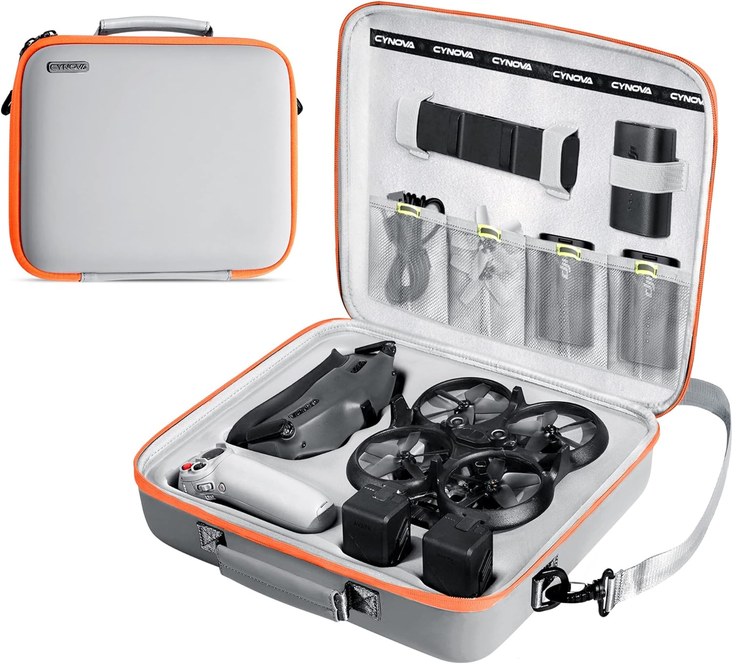 Amazon.com: CYNOVA DJI Avata Case Portable Waterproof Travel Carrying ...