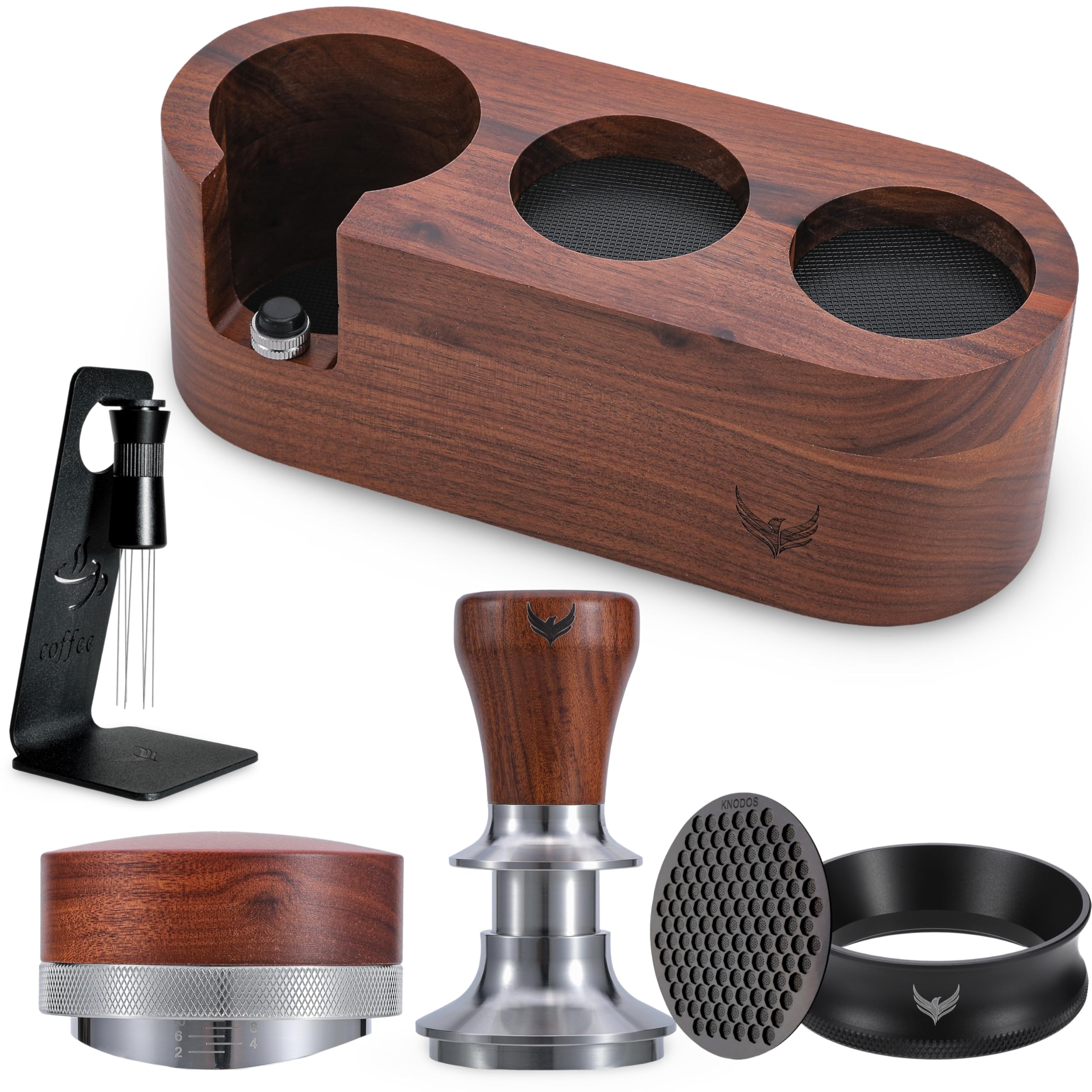 Amazon.com: KNODOS 51mm Espresso Tamping Station Kit – Tamper Station ...