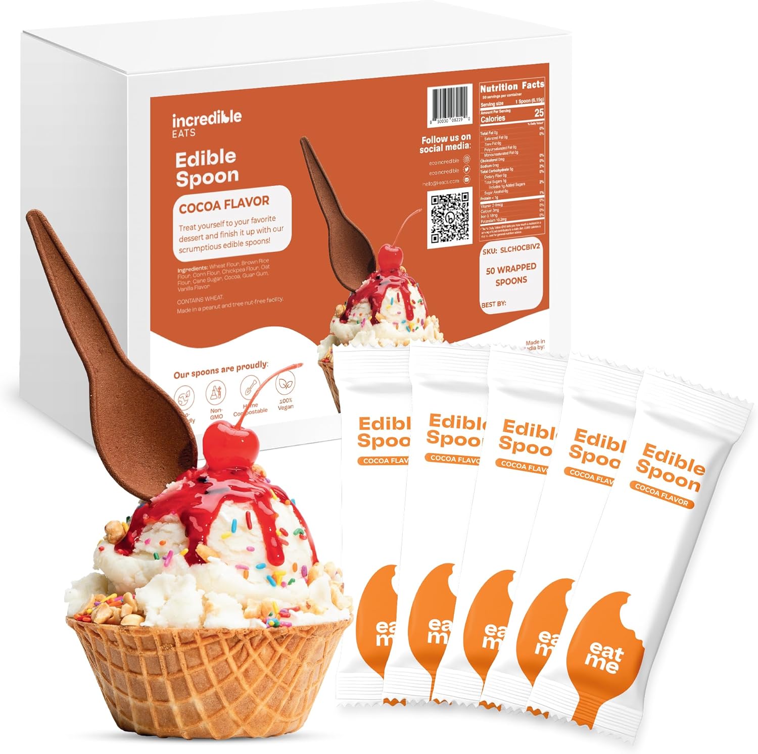 Edible Cutlery by incrEDIBLE Eats, Bulk Pack, As Seen On Shark Tank ...