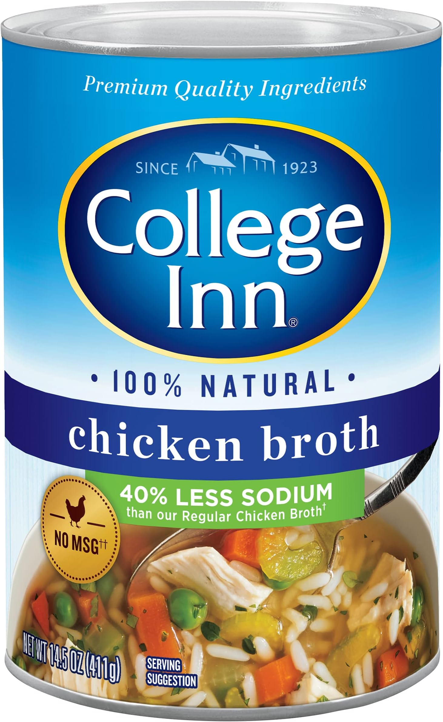 Amazon.com : College Inn Chicken Broth Light and Fat Free 50% Less ...